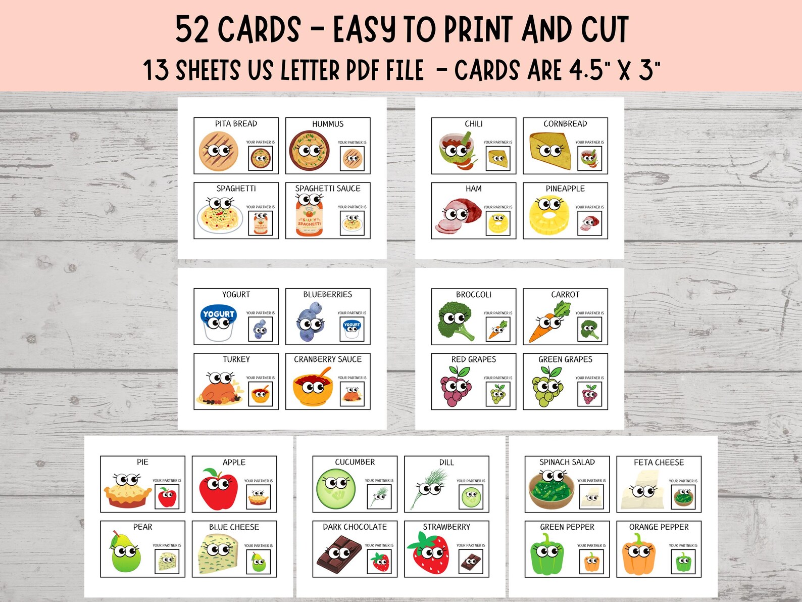 Partner Pairing Cards, Classroom Management, Grouping Partners Pairing ...