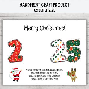 Christmas Handprint Craft 2025, Handprint for Kids, Merry Christmas ...