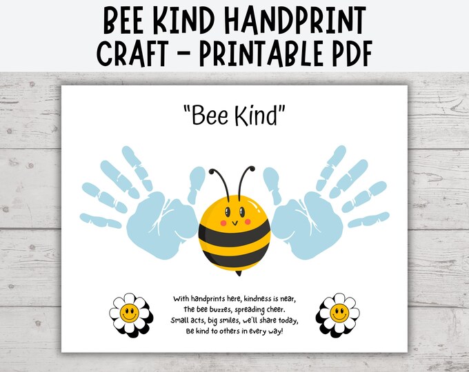 Kindness Handprint Art Craft Activities, Kindness Week Art Project ...