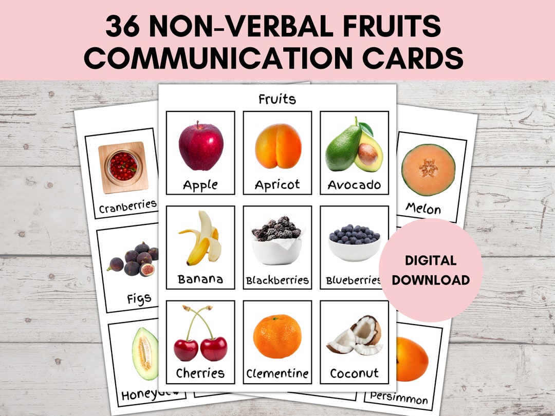 Nonverbal Communication Cards, Visual Board, Flash Cards Special Needs ...