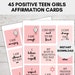 Positive Affirmation Cards Printable, Daily Affirmations for Success ...