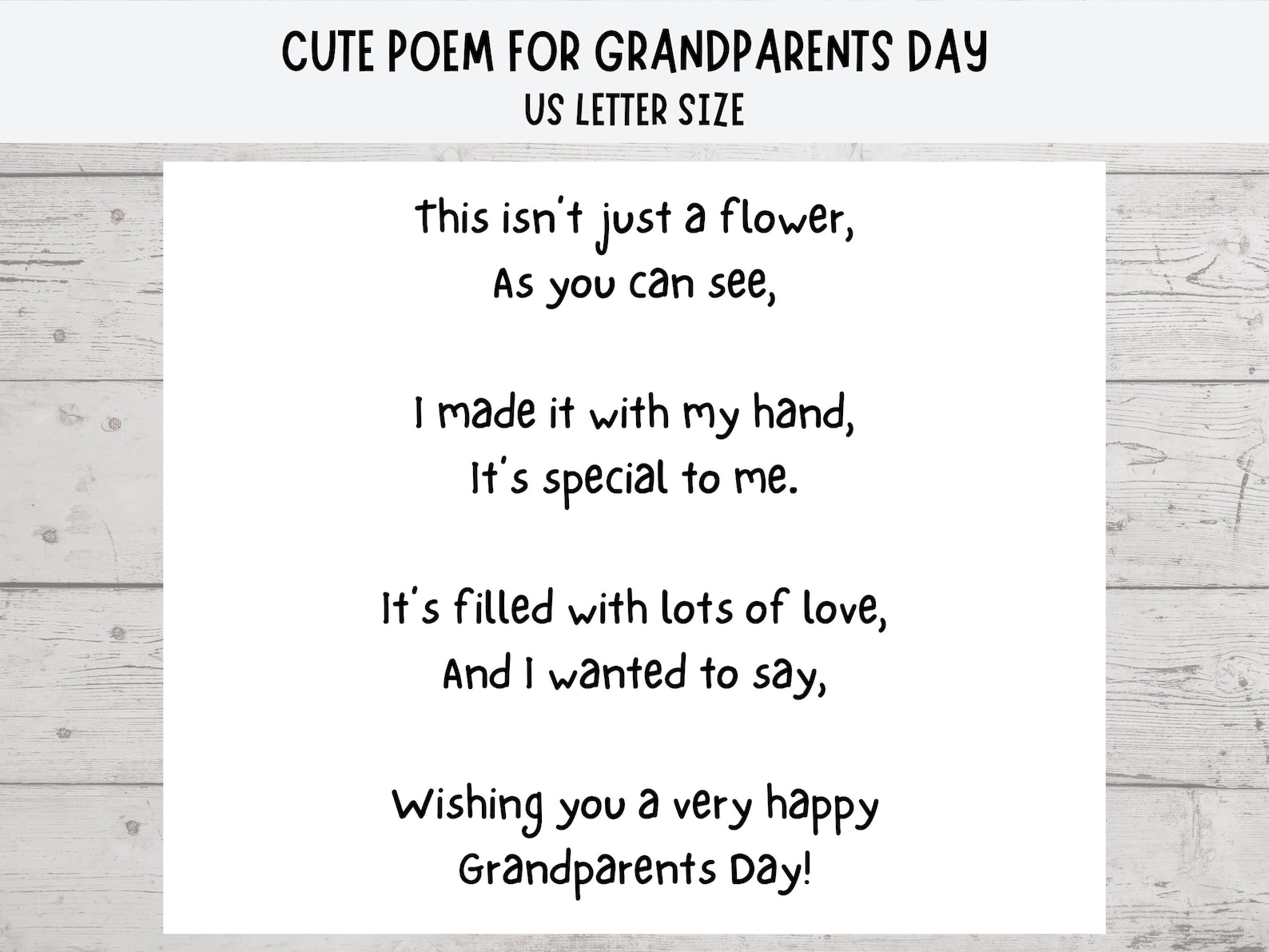Grandparents Day Handprint Craft, Happy Grandparents Day Handprint ...