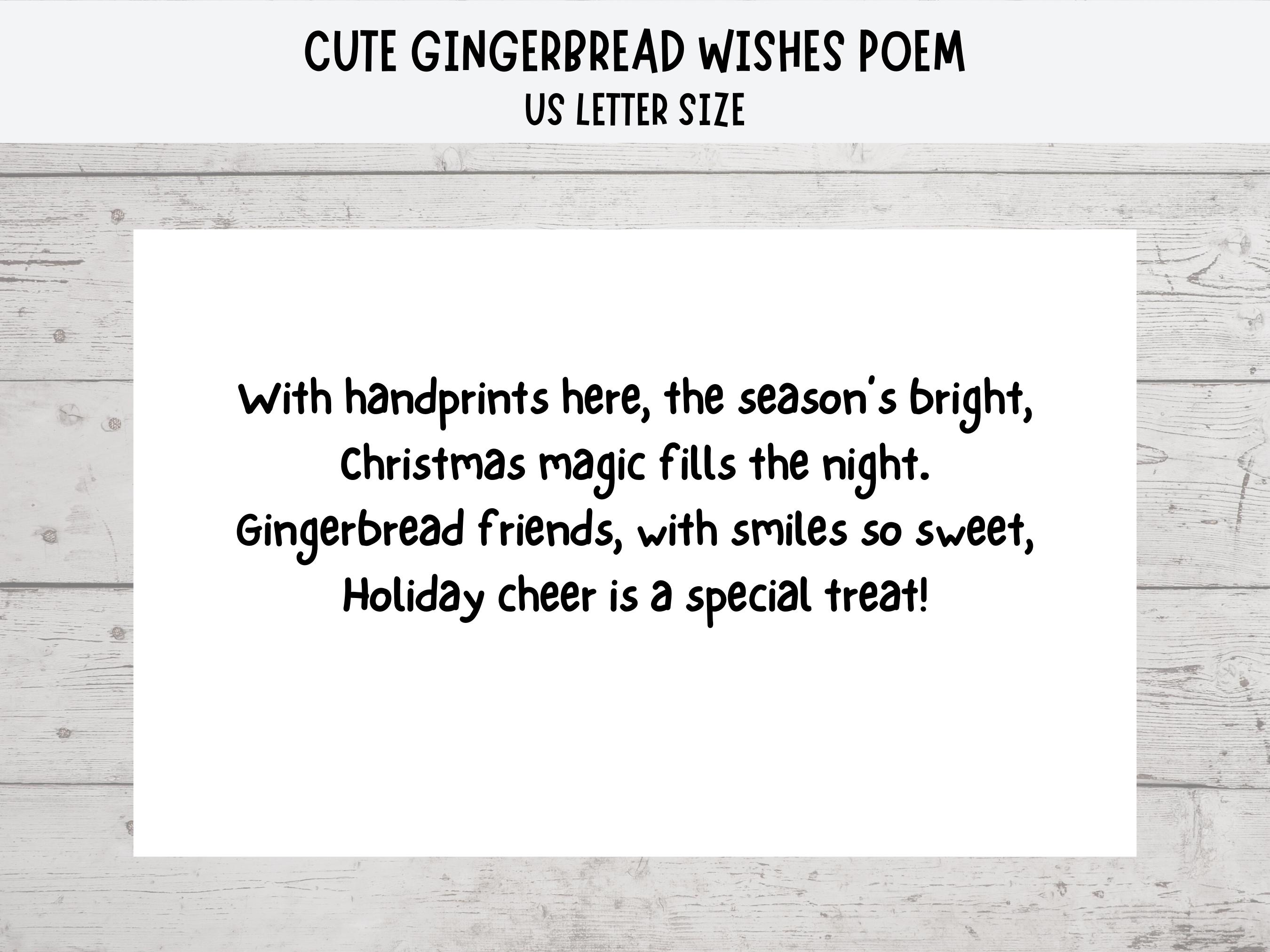 Christmas Handprint Craft, Gingerbread Handprint Template, Merry ...