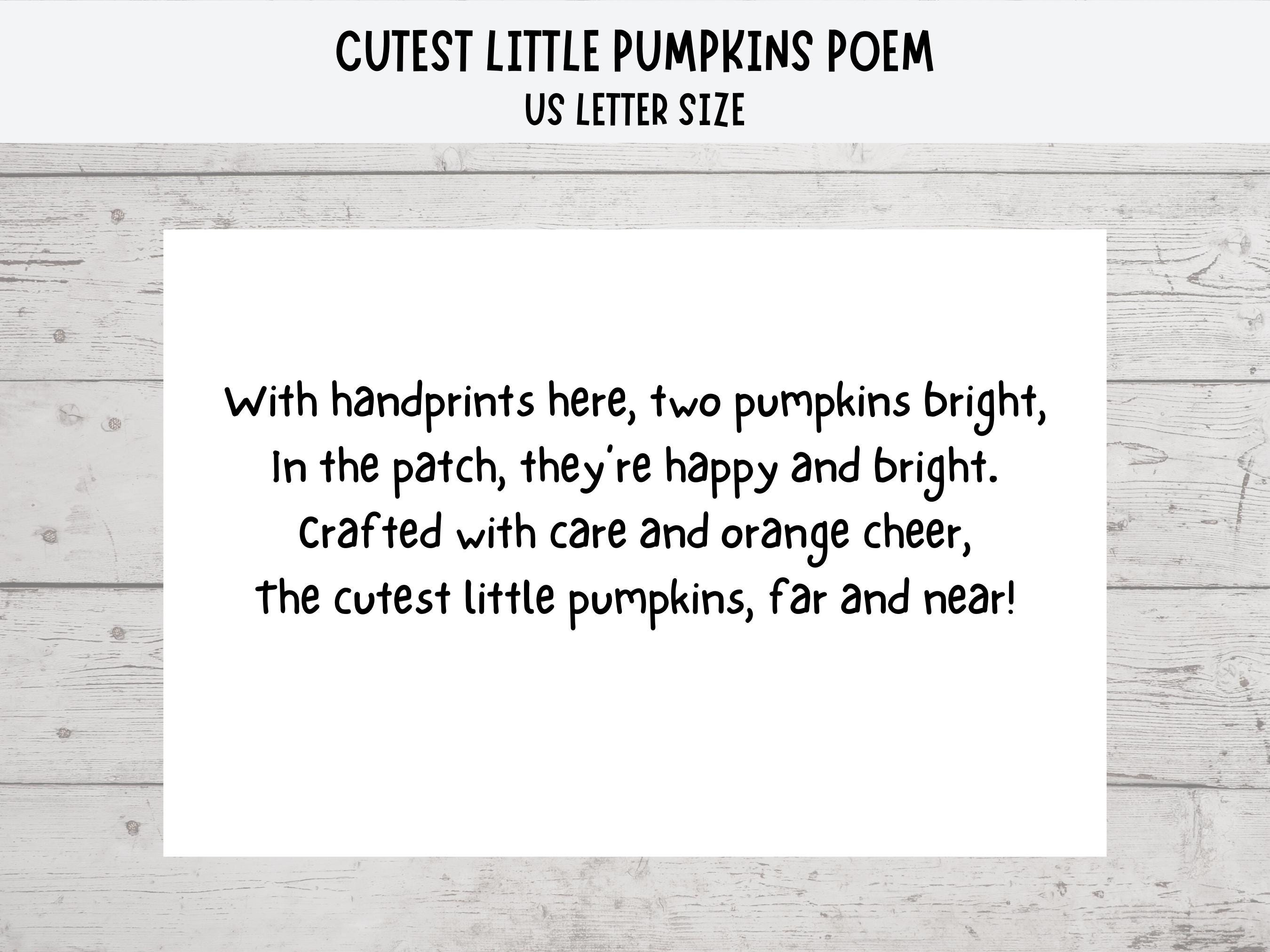Cutest Little Pumpkin Handprint Craft, Fall Handprint Craft, Halloween ...