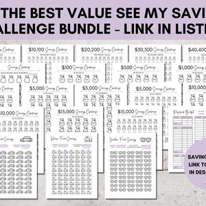Car Fund Savings Printable, Car Fund Tracker, Money Saving Challenge ...