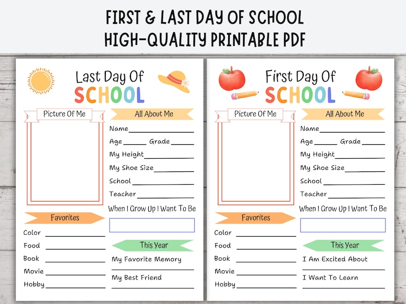 First Day of School Interview, Back to School Printable, Back to School ...