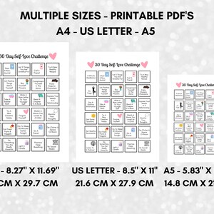 30 Day Self-love Challenge Printable PDF Self Love Challenge - Etsy