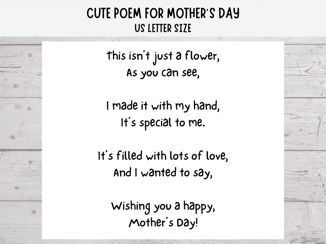 Mothers Day Handprint Art, Happy Mother's Day Handprint Flower Gift ...