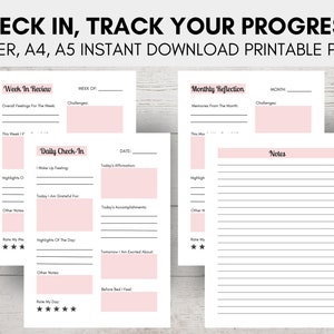Daily Self Care Planner, Self Reflection, Sleep Mood Routine Tracker ...