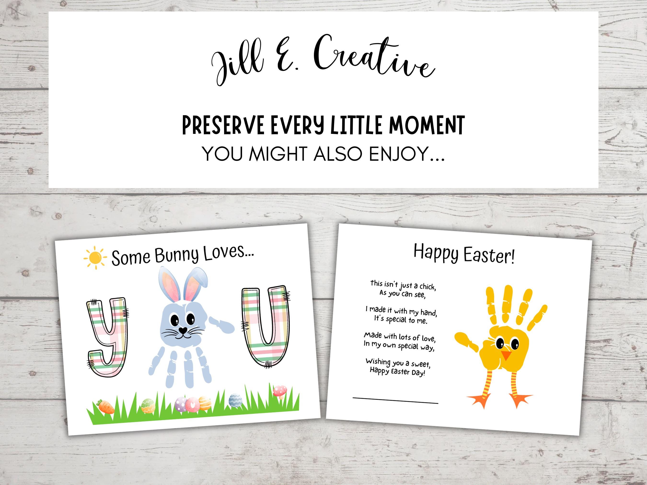 Easter Handprint Craft Little Chick, Spring Easter Handprint Template ...