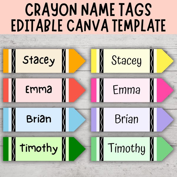 Cubby Name Tags - Etsy