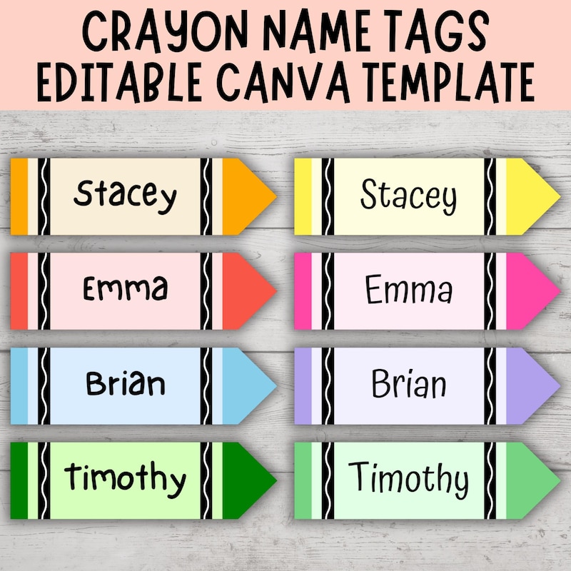 Cubby Name Tags - Etsy