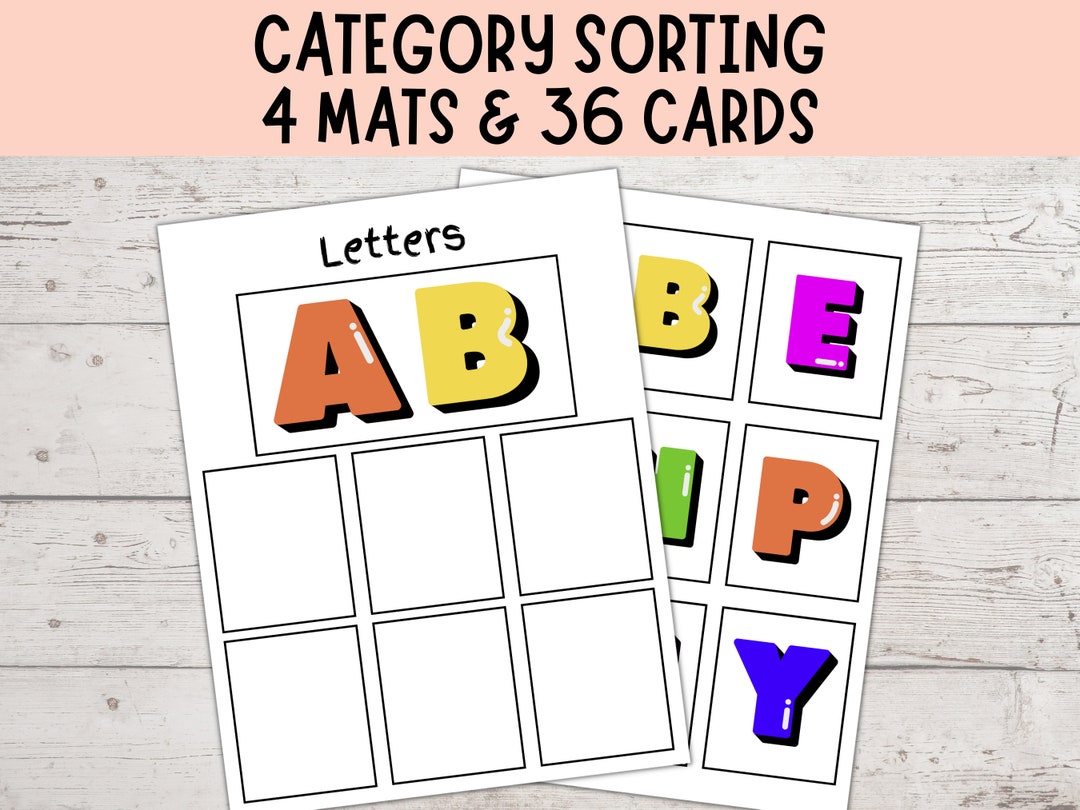 Category Sorting 4, Speech Therapy, Sorting Objects Into Categories ...