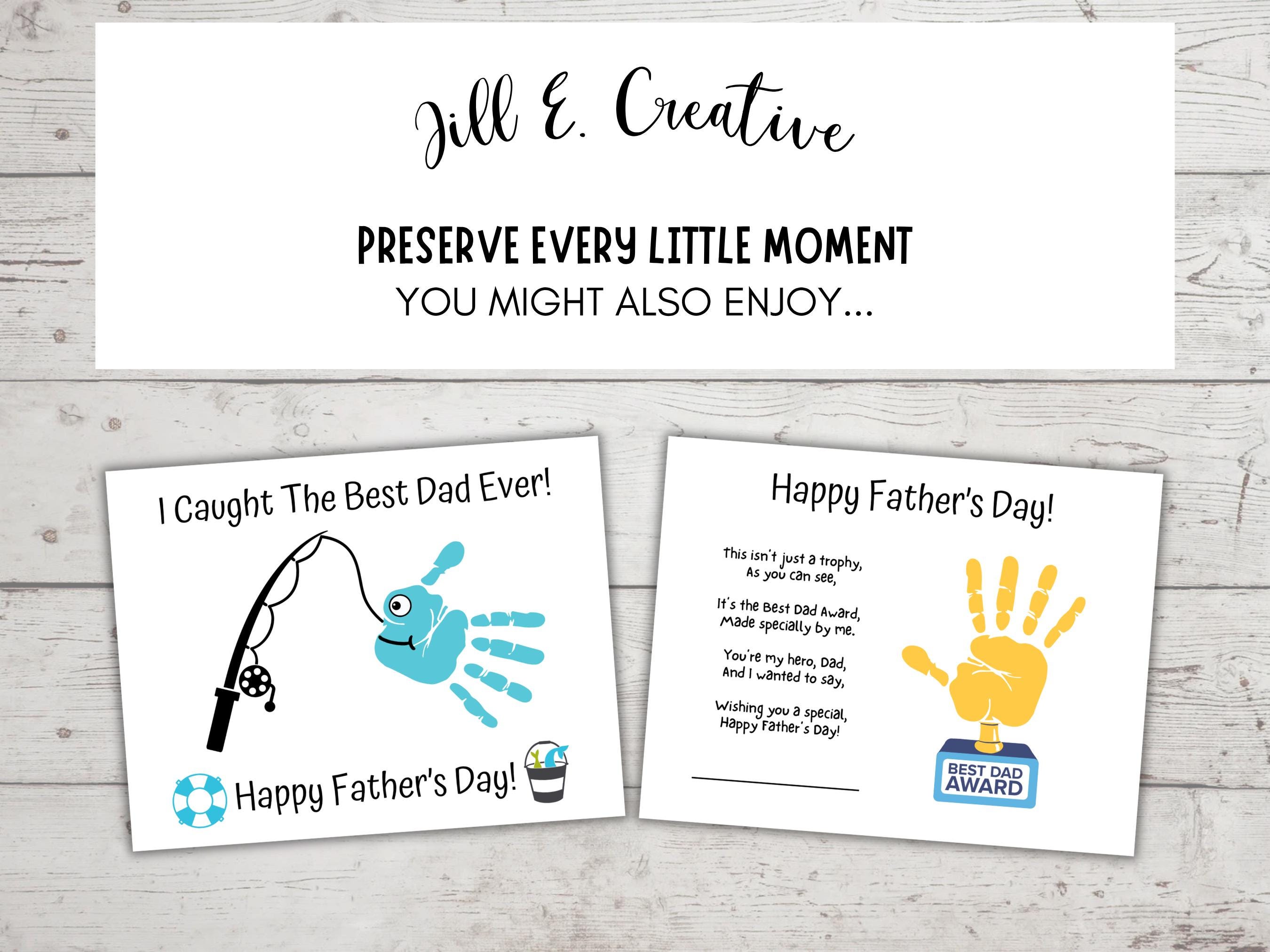Father's Day Fingerprints Tree Craft Printable, Dad Fingerprint Tree ...