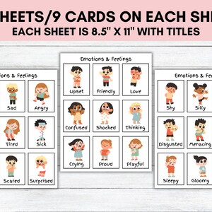Emotions Flashcards, Feelings Flash Cards, Flashcard Printable ...