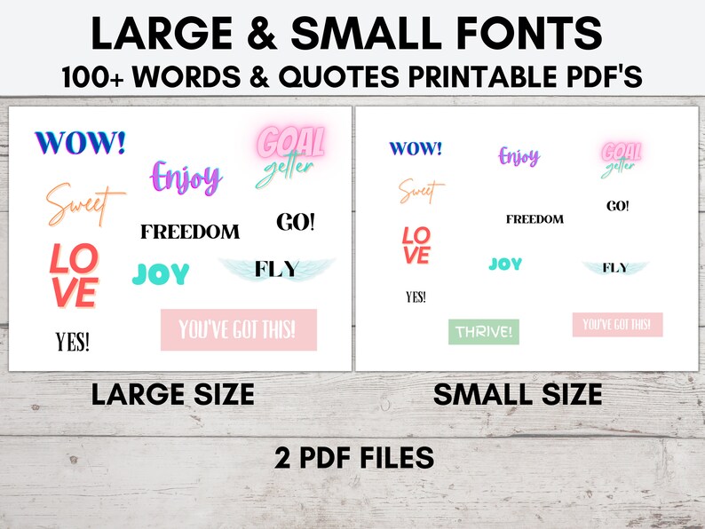 Vision Board Words 2024/2025, Vision Board Printables, 100 + Vision ...