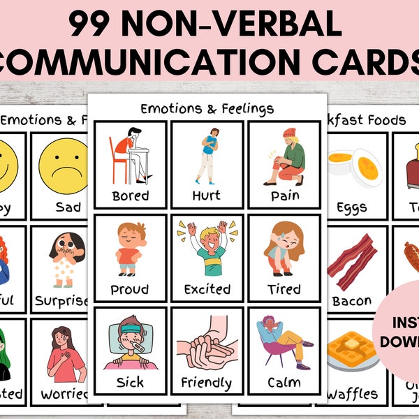 Visual Communication Cards - Etsy