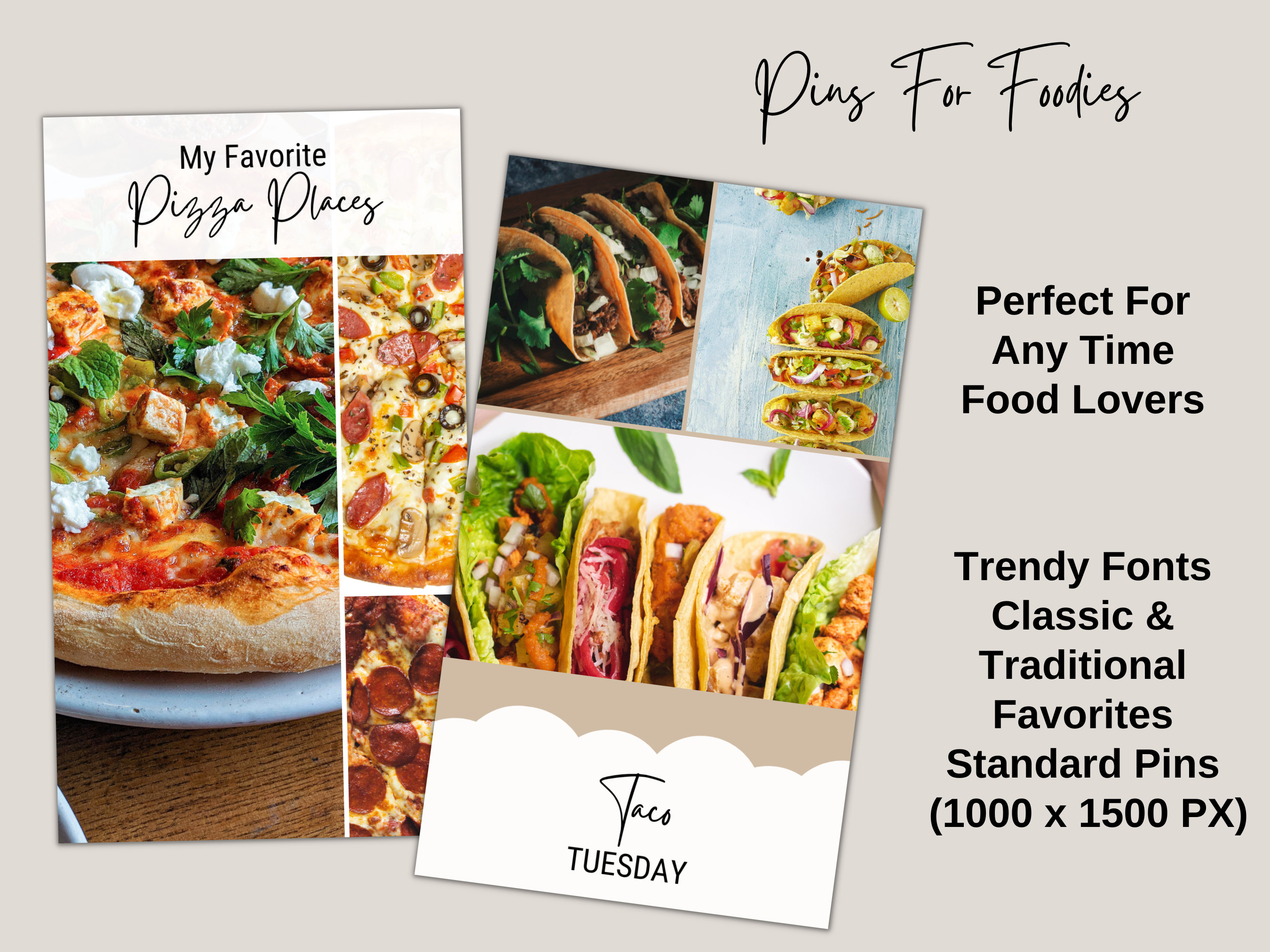 Pinterest Templates Food, Food Blogger Pinterest Pins, Food Blog ...