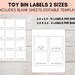 Toy Bin Labels, EDITABLE & PRINTABLE Toy Bin Storage Labels, Visual ...