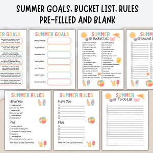 Summer Planner for Kids, 2025 Printable, Editable Canva Template ...