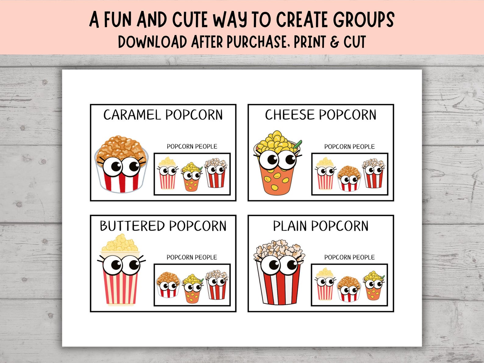 Groups of 4 Pairing Cards, Classroom Management, Food Pairing Cards ...