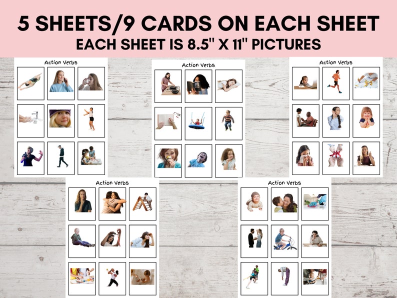 Nonverbal Communication Cards, Visual Board, Flash Cards Special Needs ...