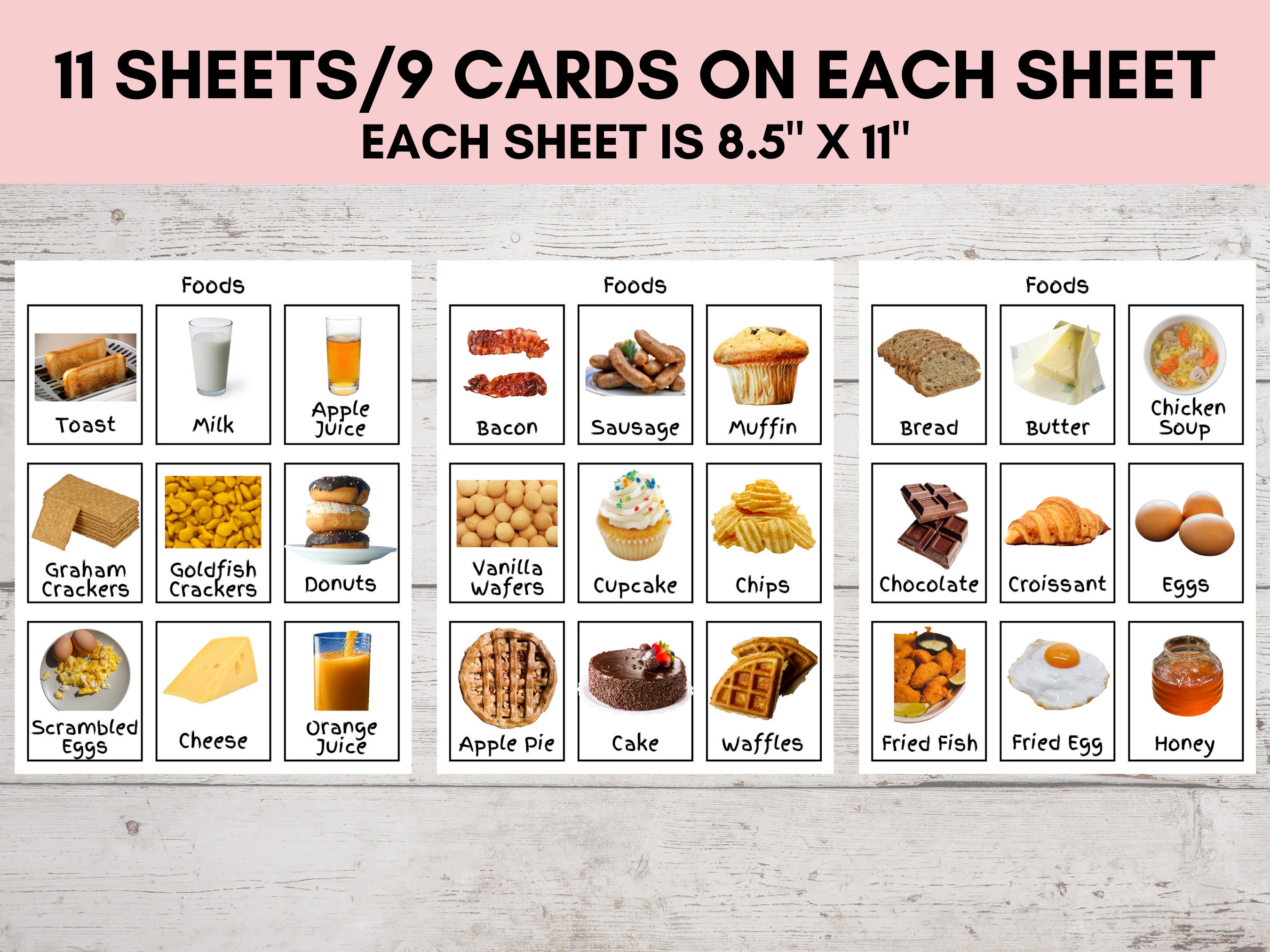 Nonverbal Communication Cards, Visual Board, Flash Cards Special Needs ...