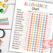 Allowance Chart for Kids, Reward Bucks Printable, Reward Chart ...