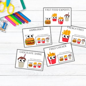 Groups of 4 Pairing Cards, Classroom Management, Food Pairing Cards ...
