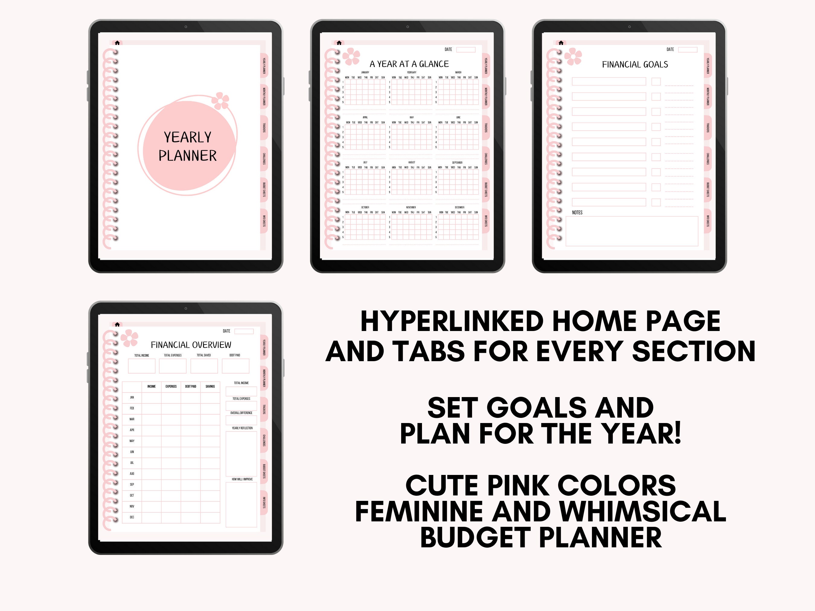Digital Budget Planner, Goodnotes Finance Tracker iPad Budget Planner ...