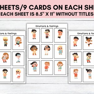 Emotions Flashcards, Feelings Flash Cards, Flashcard Printable ...