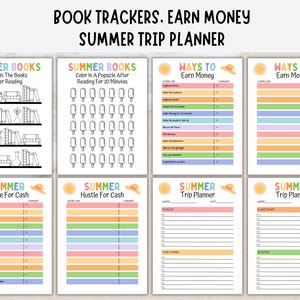 Summer Planner 2025 for Kids Printable, Editable Canva Template, Bucket ...