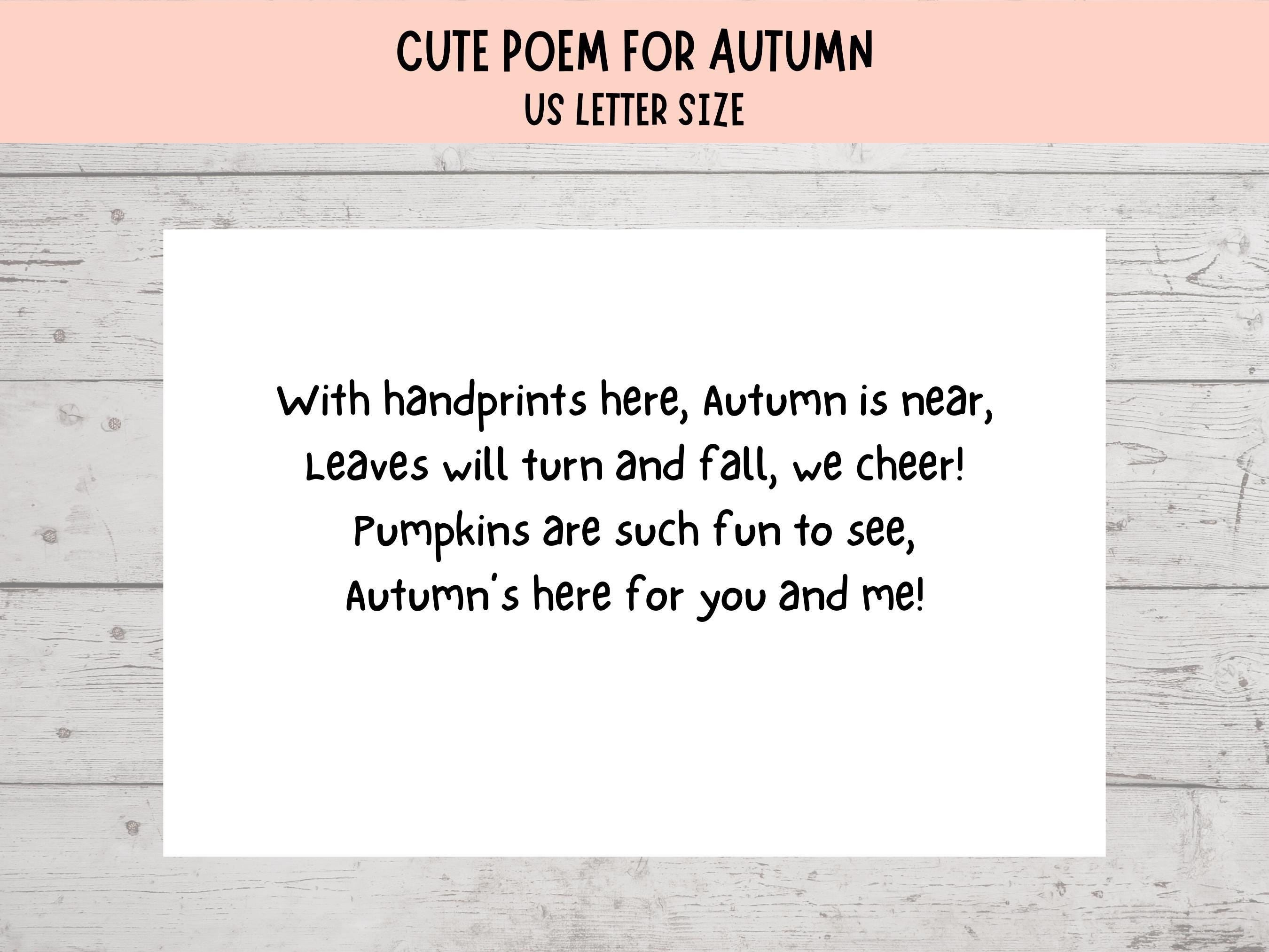 Happy Fall Handprint Craft, Happy Autumn Handprint Art, Autumn ...