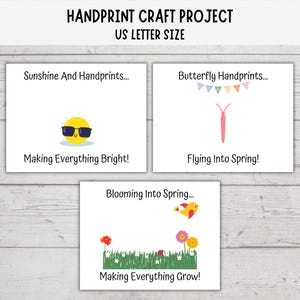 Spring Handprint Crafts, Spring Handprint Keepsake Art Activities ...