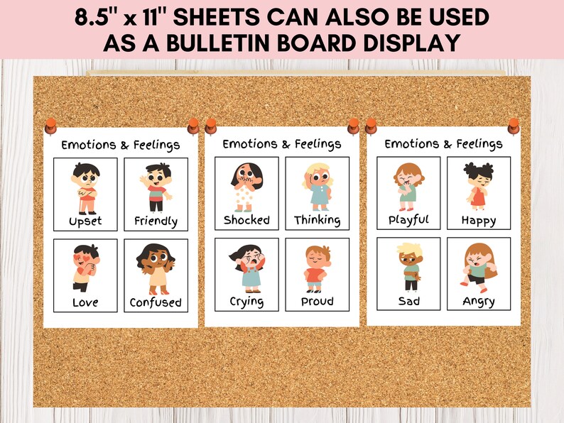 Emotions Flashcards, Feelings Flash Cards, Flashcard Printable ...