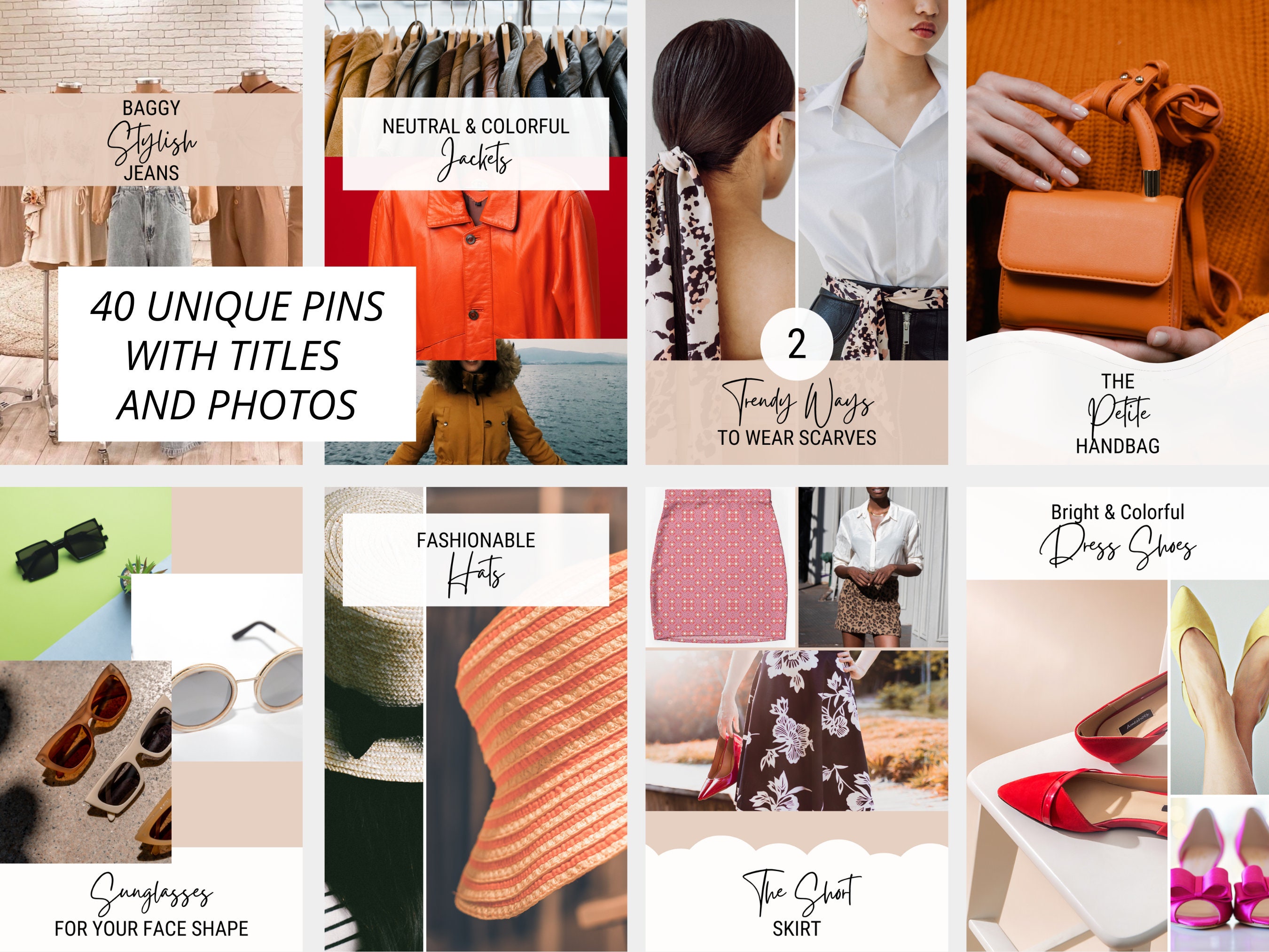 Pinterest Templates Fashion, Fashion Blogger Pinterest Templates ...