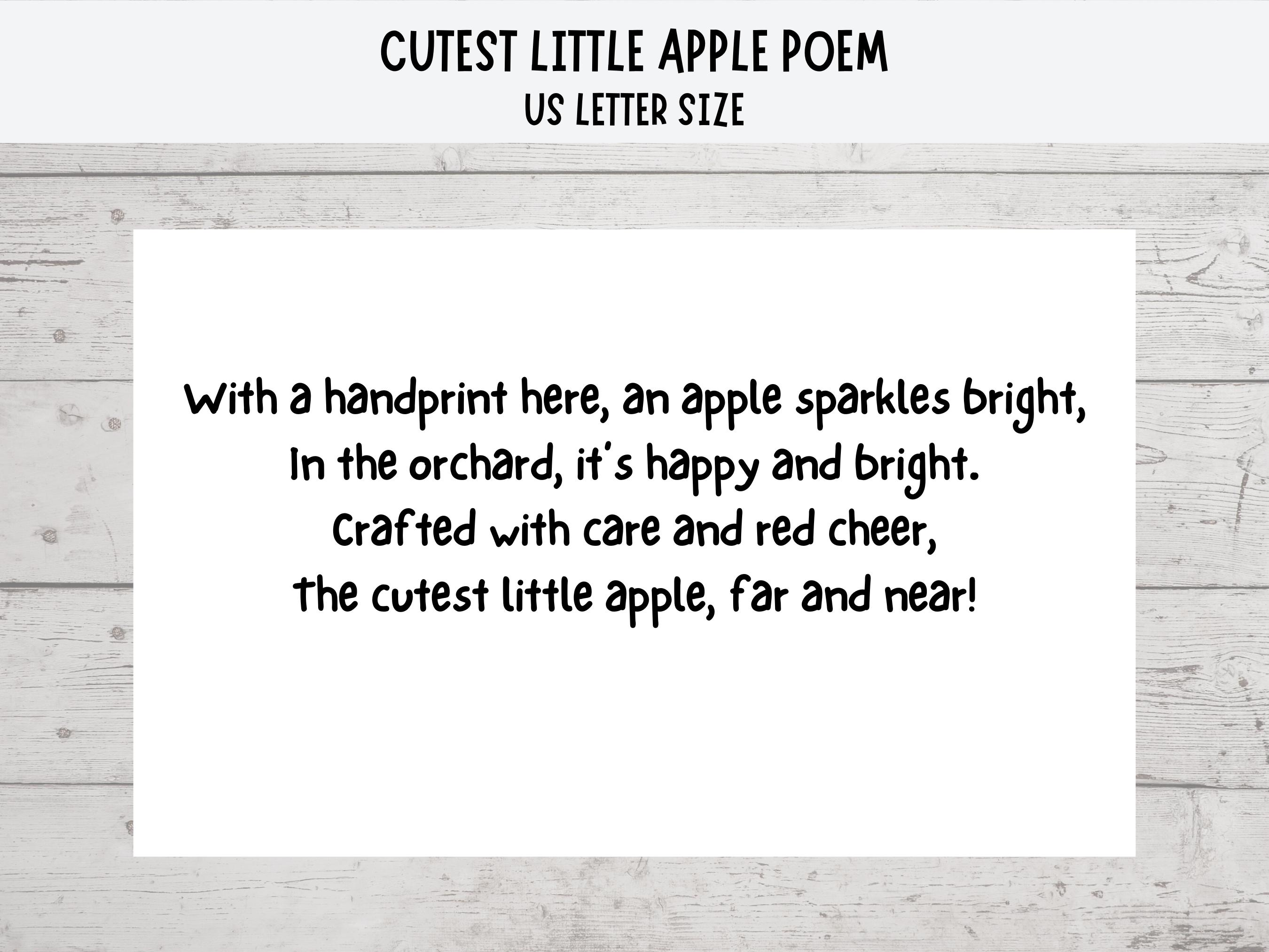 Apple Handprint Craft, Fall Handprint Craft, Cutest Little Apple ...