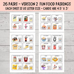 Partner Pairing Cards, Classroom Partner Cards, Pairing Cards, Peanut ...