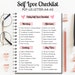 Self Love Checklist Printable PDF, Daily Routine Self Love, Daily Habit ...