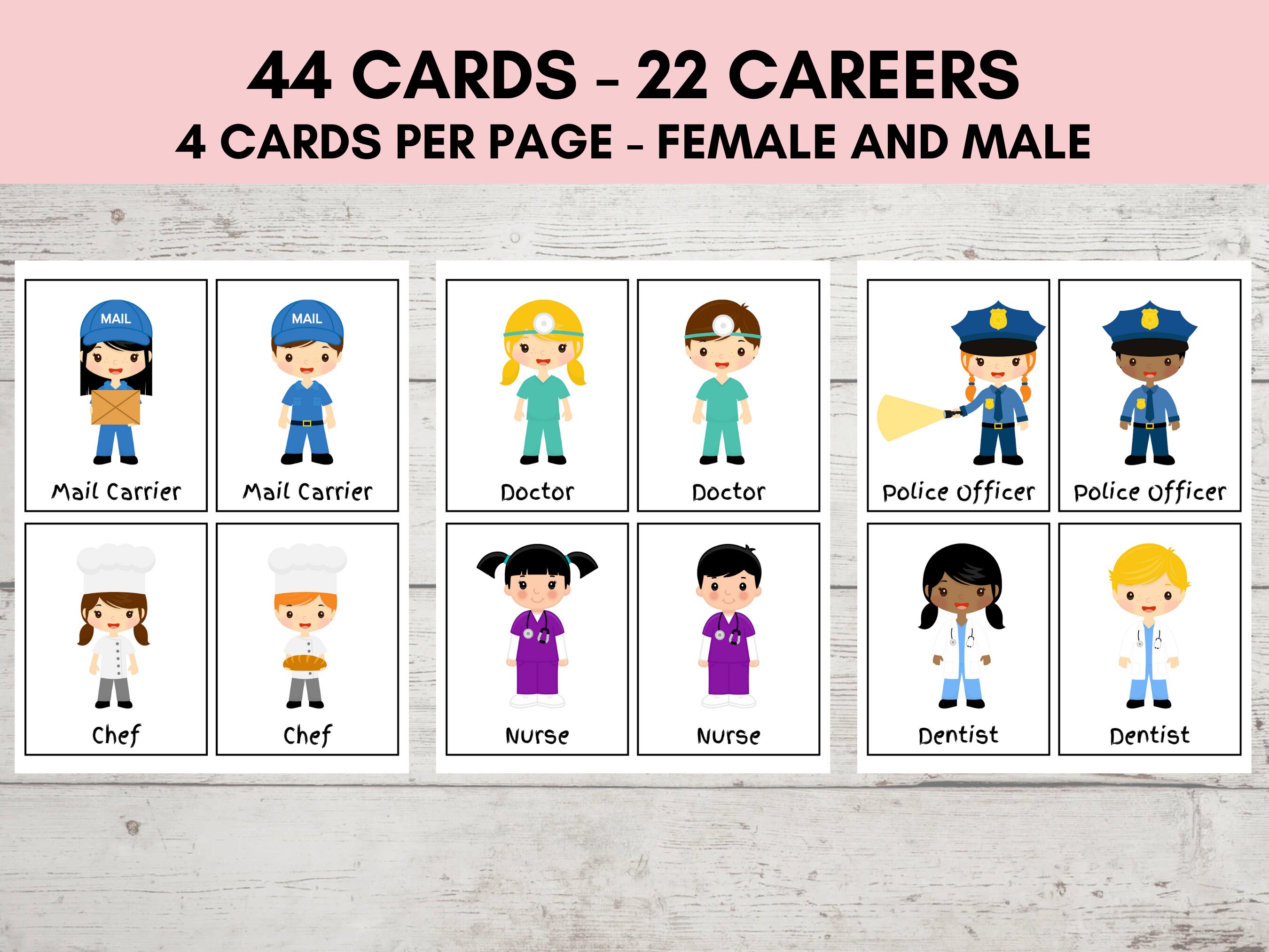 Community Helpers Flashcards, Professions Flashcards, Community Helpers ...
