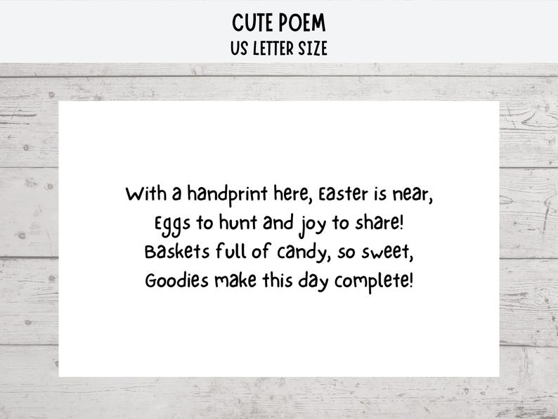 Easter Handprint Craft, Spring Easter Handprint Template, Easter ...