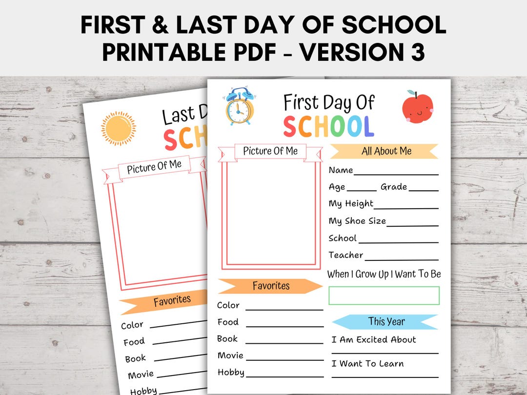 First Day of School Interview, Back to School Printable, Back to School ...