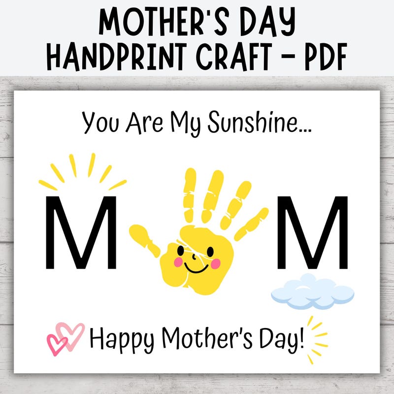 You Are My Sunshine Handprint - Etsy