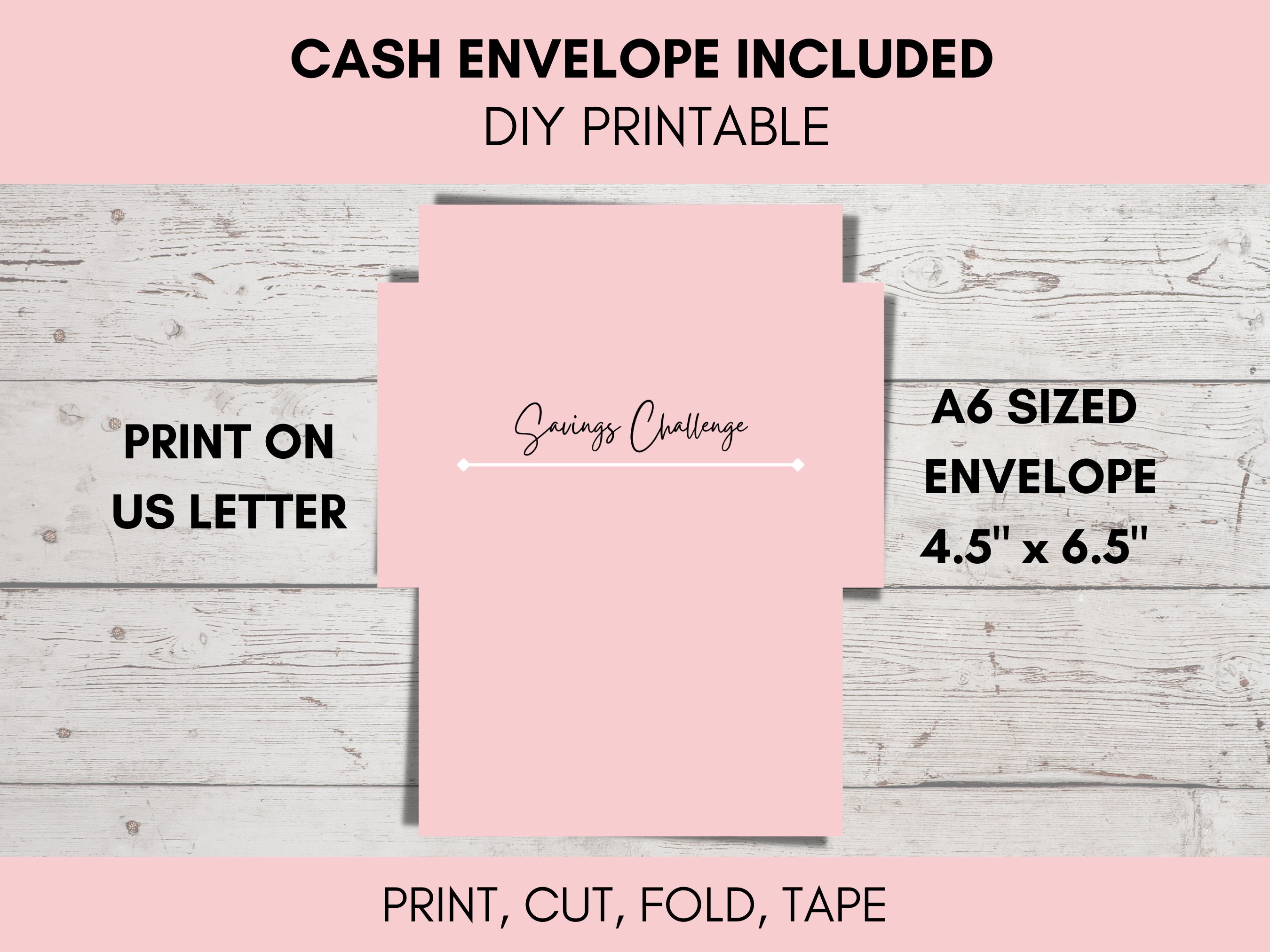 30 Day Challenge Printable to Save 100, Save 100 in 30 Days, No Spend ...