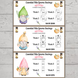 Gnome Savings Challenge, Low Income Savings Challenge, Monthly Savings ...