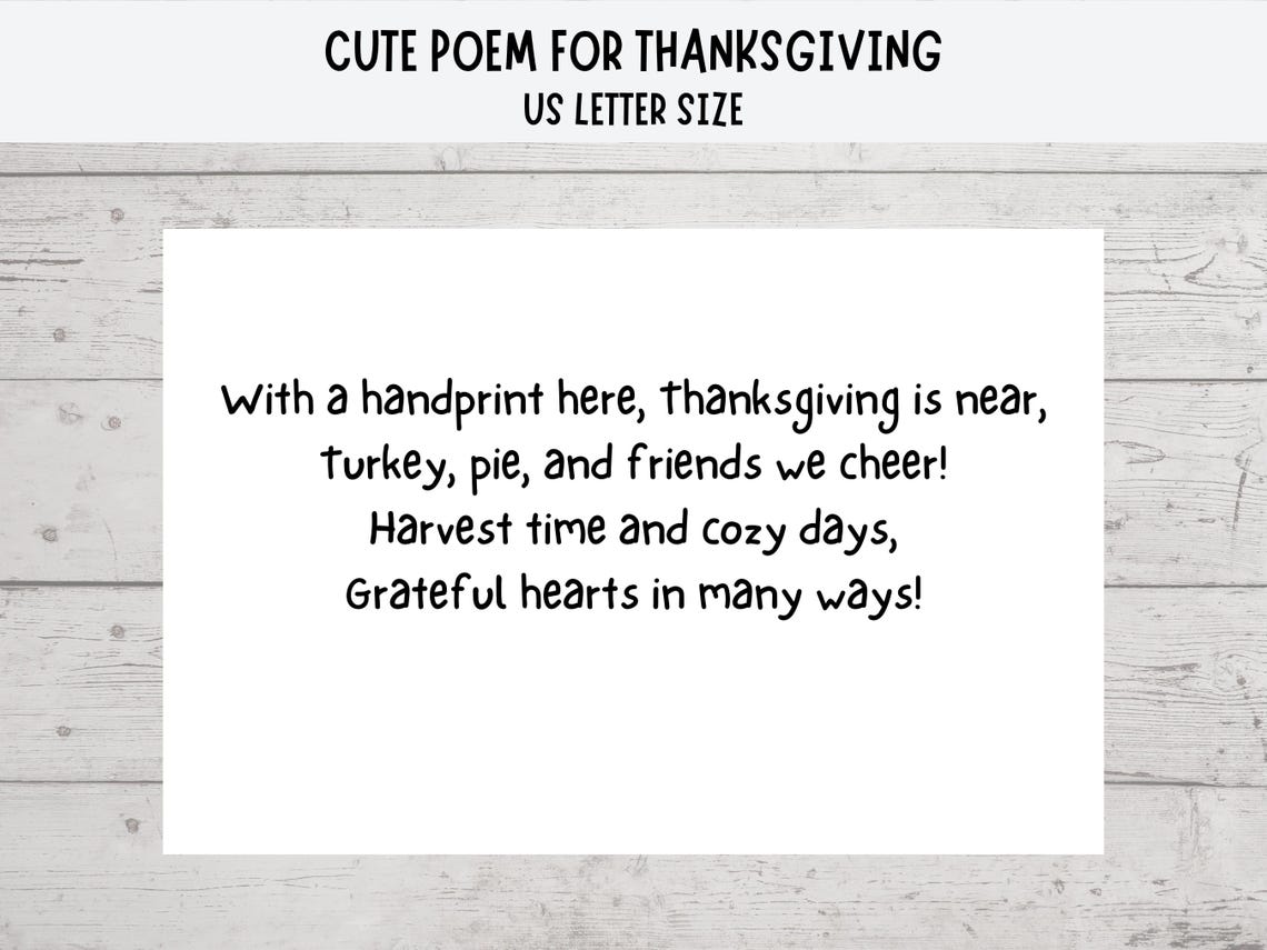 Thanksgiving Handprint Craft, Happy Thanksgiving Handprint Art, Autumn ...
