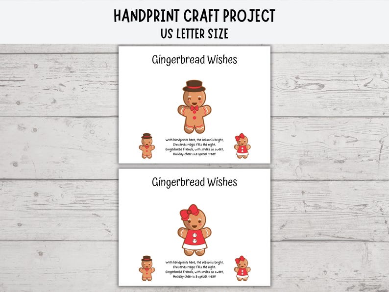 Gingerbread Handprint Craft, Christmas Handprint Craft for Kids ...