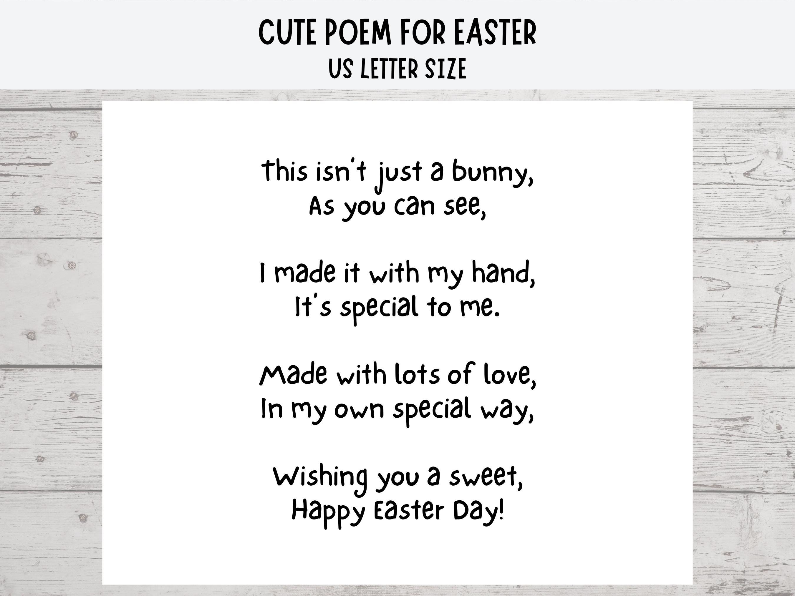 Easter Bunny Handprint Craft, Spring Easter Handprint Template, Easter ...