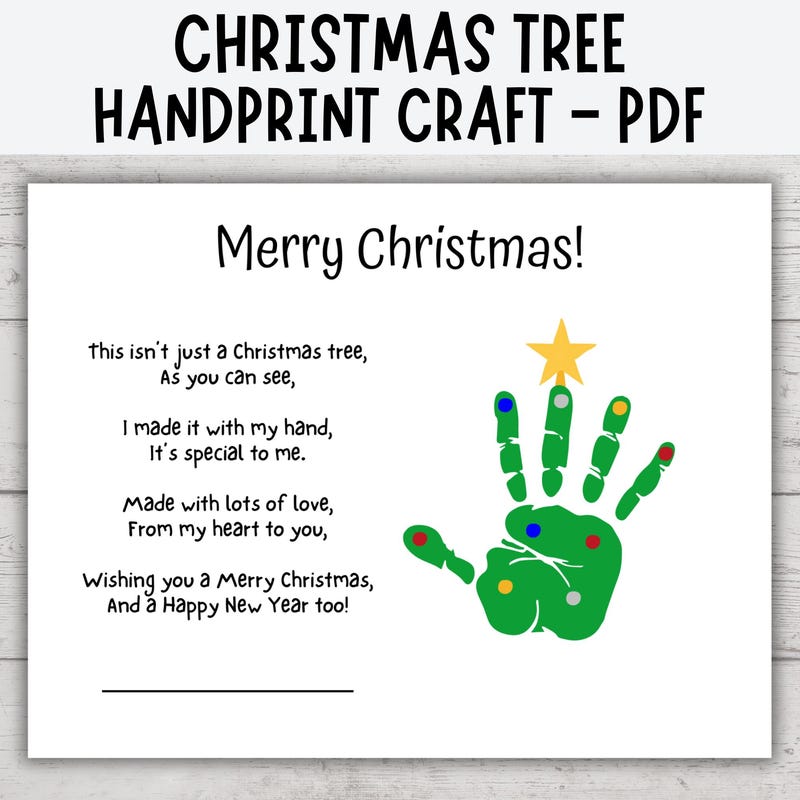 Handprint Tree - Etsy