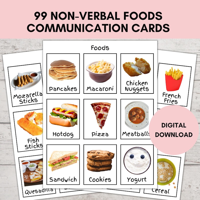 Food Pec Cards - Etsy